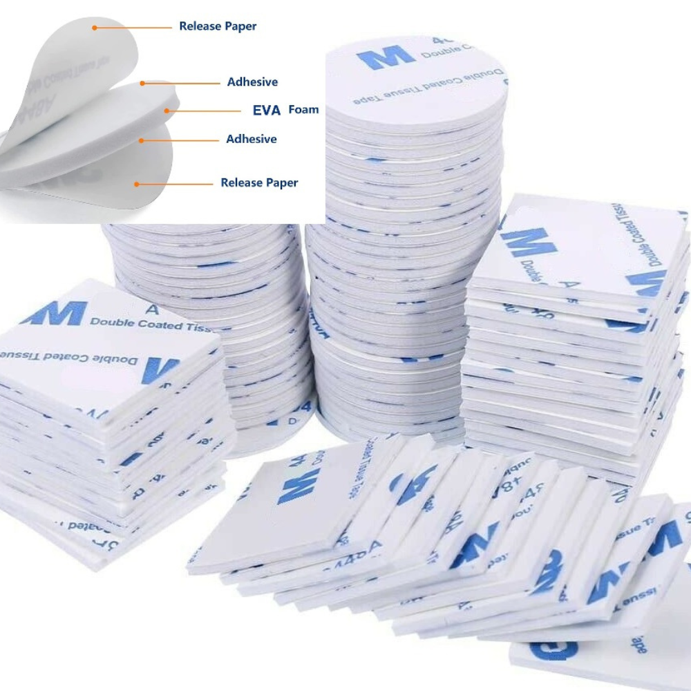 3M Double Sided Foam Sticker Tape Side Wall Car Self Adhesive Pads Rou ...