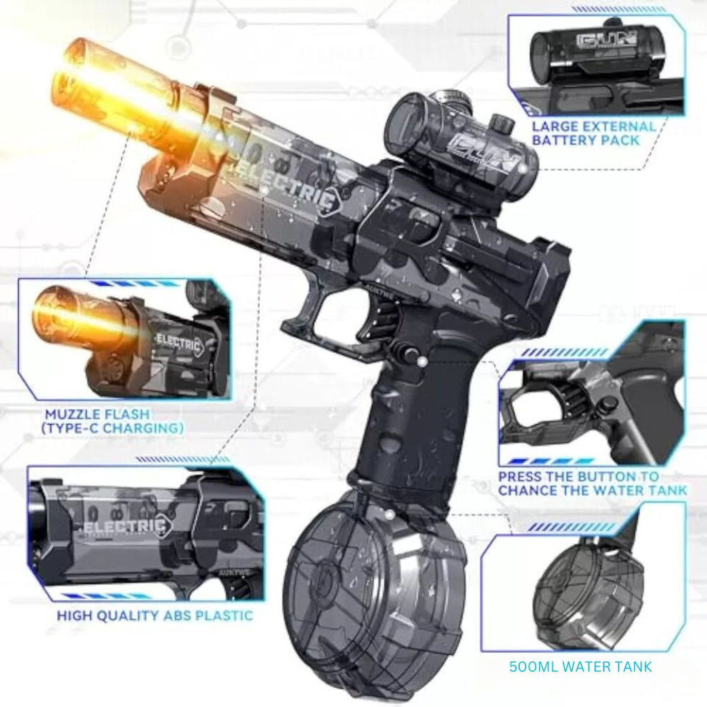 Electric Water Guns Ultimate Battle Blaster with Realistic Gun Muzzle ...