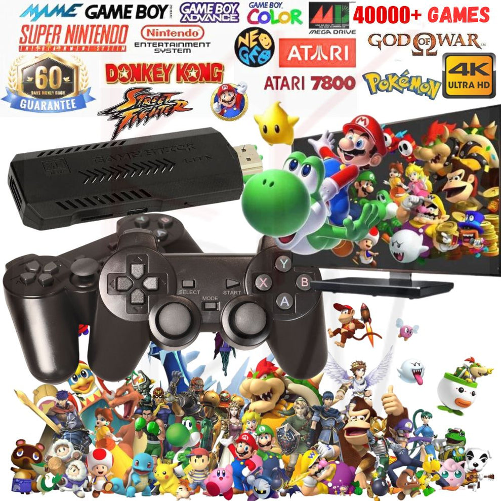 HDMI TV Retro Video Game Stick Gaming Console For Light, Medium or Hea ...